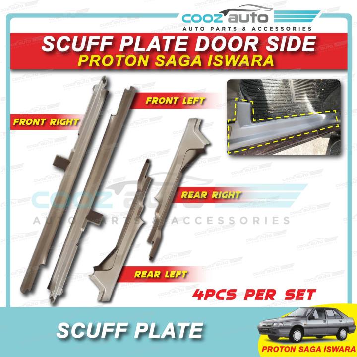 Proton Saga Iswara Scuff Plate Side Door Step Door Sill Plate | Lazada