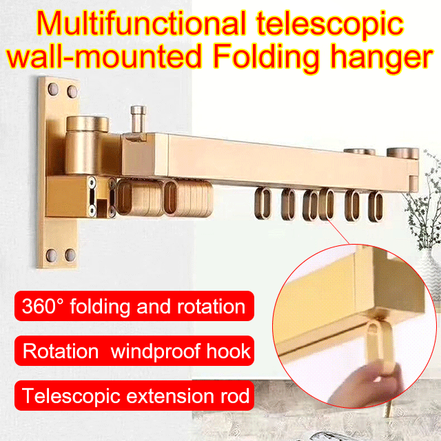 Spacesaving Rotating Clothes Hanger with Hidden Mounting Design ...