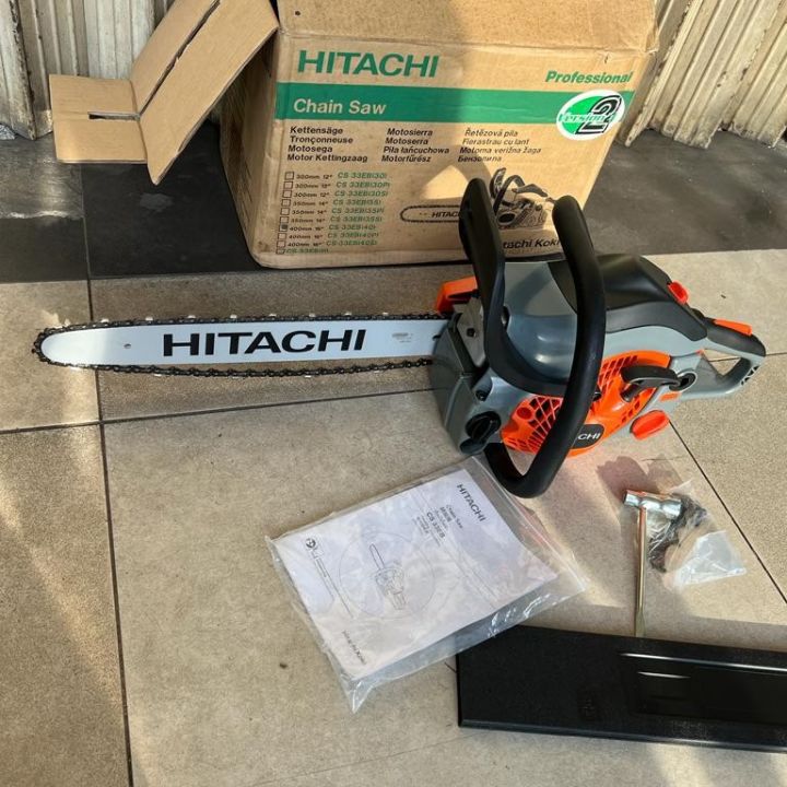 Chainsaw HITACHI Japan CS33EB CS 33EB 16" 32CC bensin 2 tak | Lazada ...