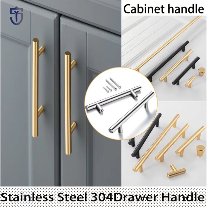 SUS304 Cabinet Drawer Handle Stainless Steel 304 Pull Wardrobe Cabinet ...