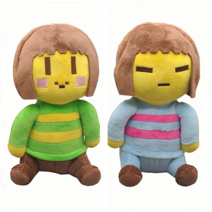 2pcs/lot 23cm Undertale Chara & Frisk Plush Doll Lovely Undertale Girl ...
