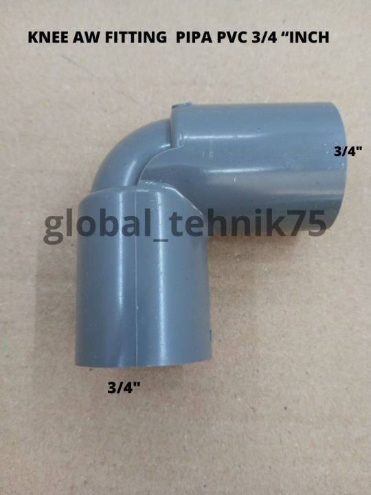 KENI AW 3/4“ FITTING PIPA PVC KNIE ELBOW KENI 3/4 INCH MERK RUCIKA ...