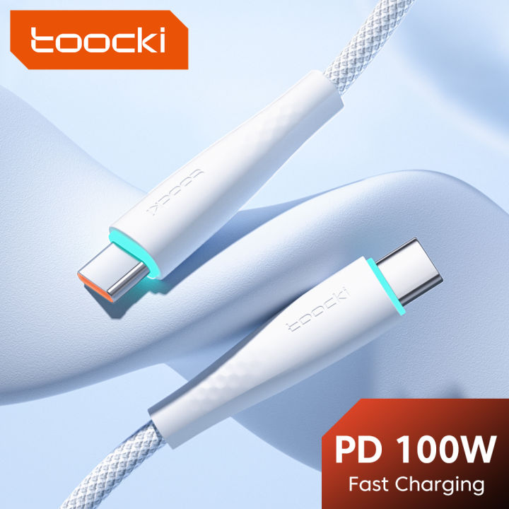 Toocki PD 100W USB C To Type C Cable Fast Charging Charger Cable For ...