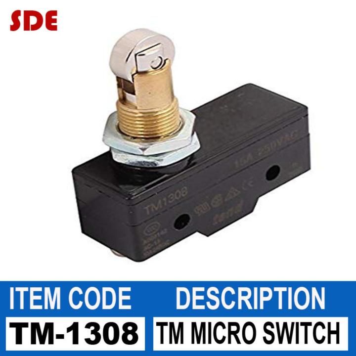 UNI-AIR SDE Branded TM Series Micro Swicth 220VAC 60HZ 10A 1 NO + 1NC Momentary Roller Type Item ...