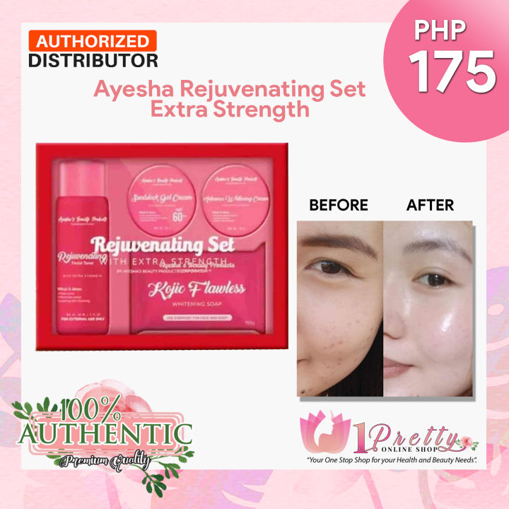 1Pretty 1pc Original Ayesha Rejuvenating Set Extra Strength Beauty Skin Care Whitening Tightens ...