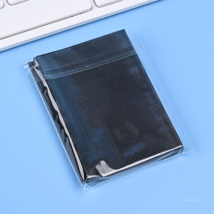 50 Sheets Plastic Mini Sheet Protectors Soft Water Resistant Card ...