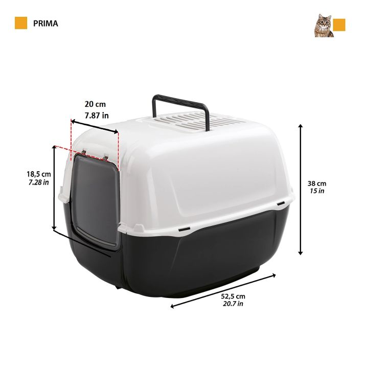 Ferplast Home Prima Cat Litter Box ( 15.5 x 20.5 x 15 inches ) | Lazada PH