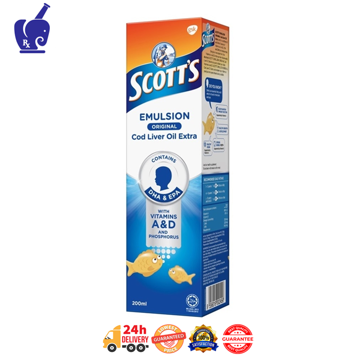 Scott's Emulsion Cod Liver Oil Extra | Lazada
