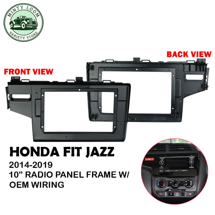 10 inch Car Fascia For HONDA Fit Jazz 2014-2019 Left Wheel Dash Car DVD ...