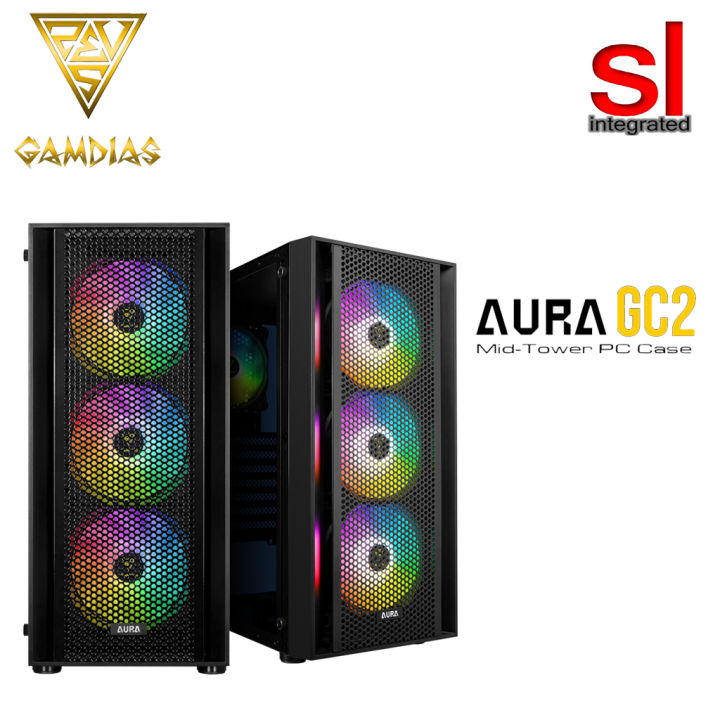 Gamdias Aura GC2 Mid-Tower ATX Gaming Casing(4 ARGB fan) | Lazada