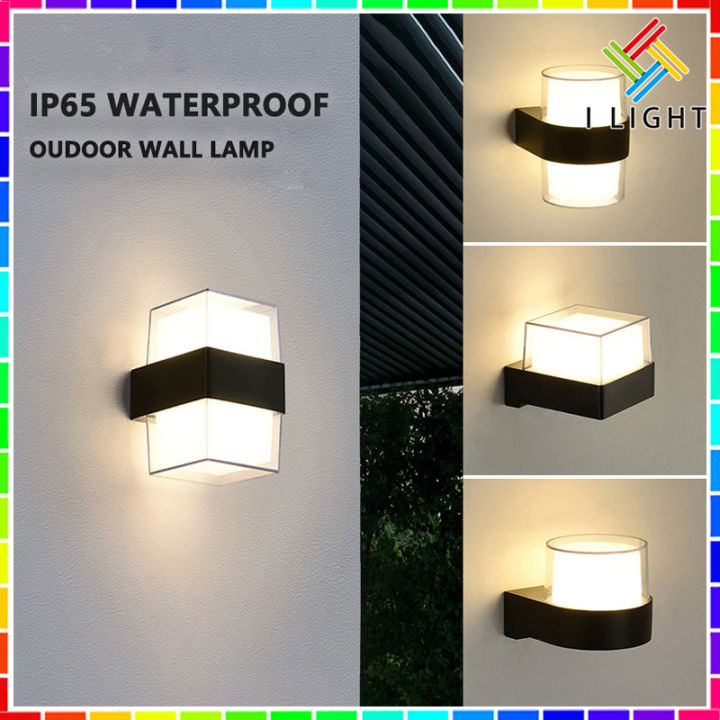 (Free bulb) Led Wall Lamp IP67 Outdoor waterproof Lights HD Garden ...
