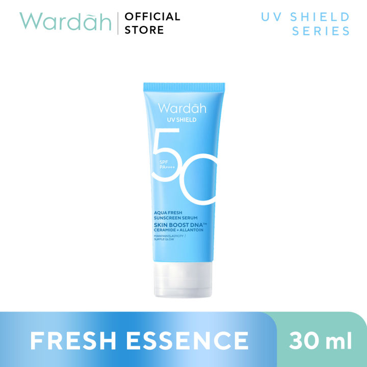 Wardah UV Shield Aqua Fresh Sunscreen Serum SPF 50 PA++++ 30 ml | Lazada