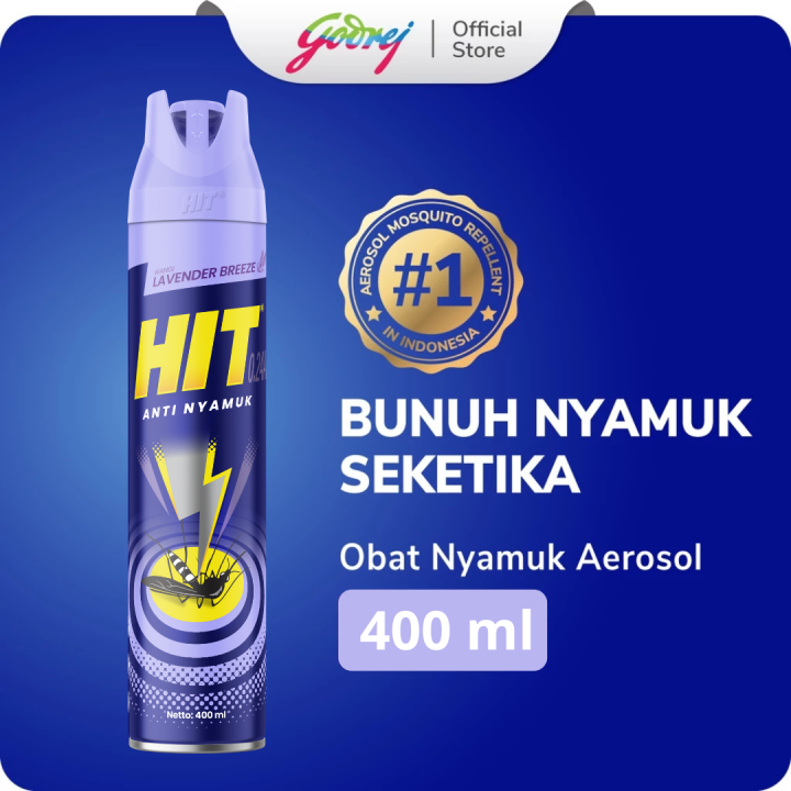 HIT Aerosol Lavender 400ml - Pembasmi Nyamuk Obat Anti Nyamuk DBD ...