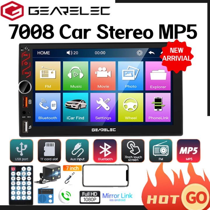 GEARELEC 2 Din Car Stereo With Bluetooth Car RadioTouch Screen Monitor ...