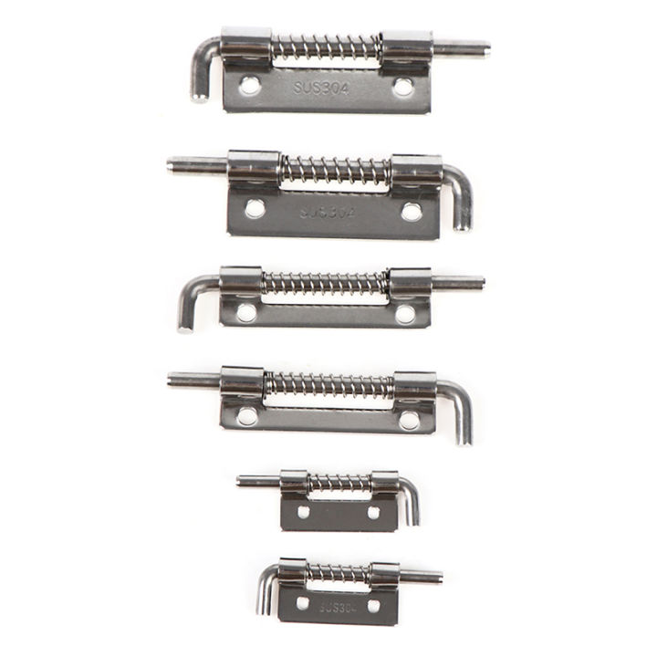 [CHYIN] 1pc 304 Stainless Steel Loaded Hinge Security Spring Bolt ...