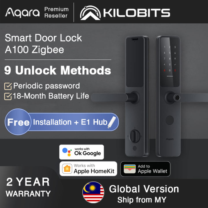 Aqara A100 Smart Door Lock Zigbee 3.0 Fingerprint Bluetooth Password ...