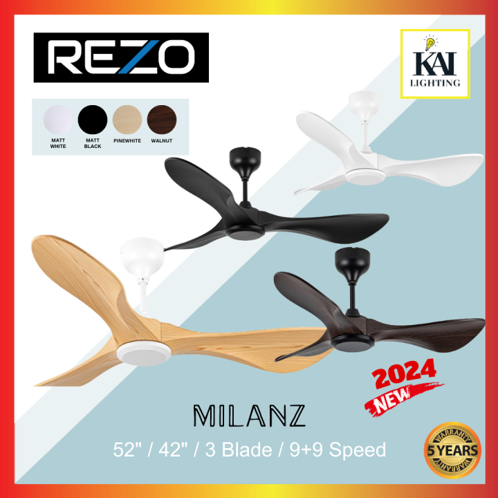 [2024 NEW MODEL] REZO MILANZ 52" / 42" LED DC motor Remote Control ...