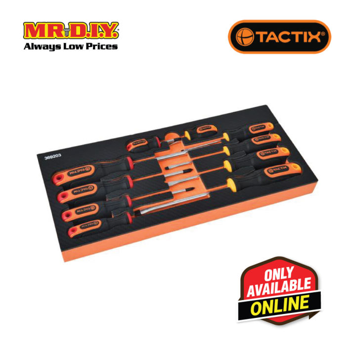TACTIX Screwdriver Set (10 pieces) | Lazada