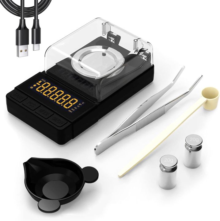 MAXUS Digital Milligram Scale 50g/0.001g, Compact Mg Scale with 20g ...