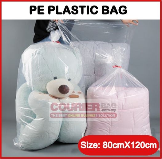 Plastic Bag PE Beg Plastik Besar Heavy Duty Clear Plastic Bag Large ...