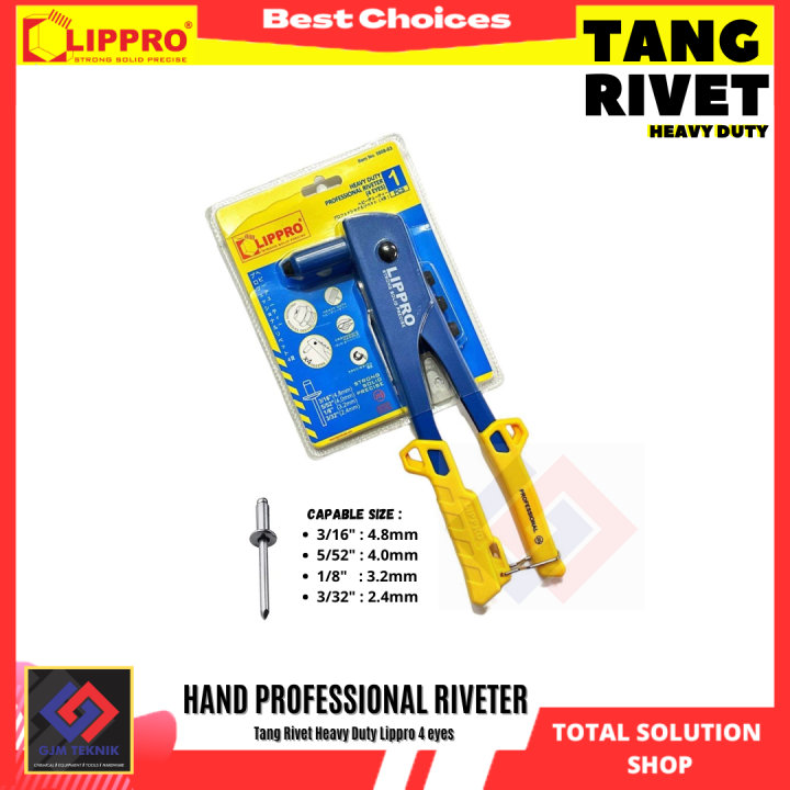 LIPPRO 5808-03 Tang Rivet HEAVY DUTY Hand Rivetter Rifet Ripet Riveter ...