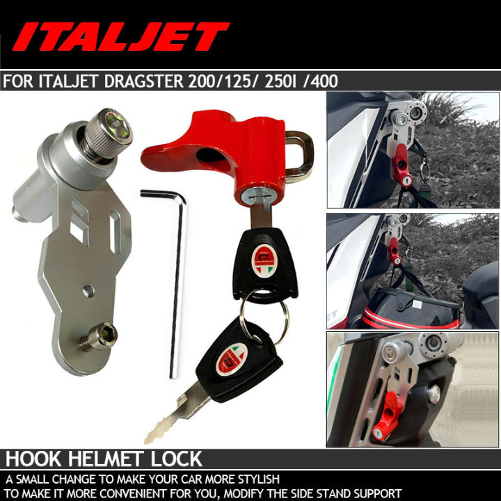 New For Italjet Dragster Hook Helmet Lock Fit Italjet Dragster 200 250i ...