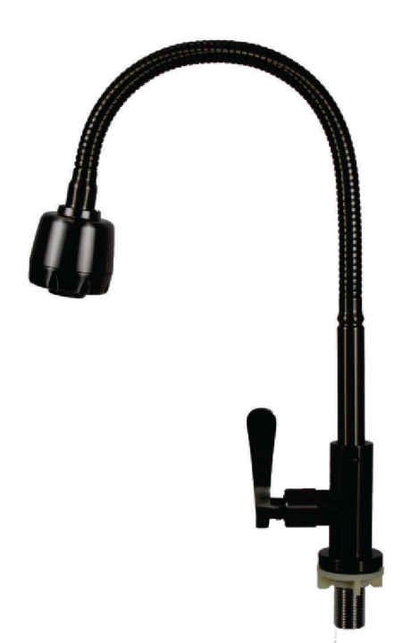 STAINLESS FLEXIBLE GOOSENECK FAUCET CRESCENT LEVER HANDLE | Lazada PH