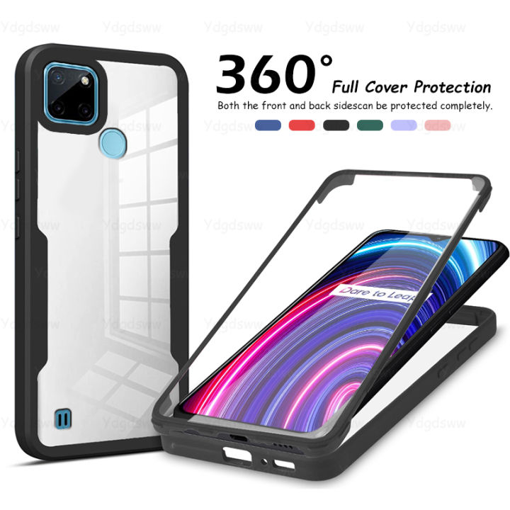 360 Phone Case For Realme C21Y C25Y C21 C25 C25S Clear Casing Anti-drop ...