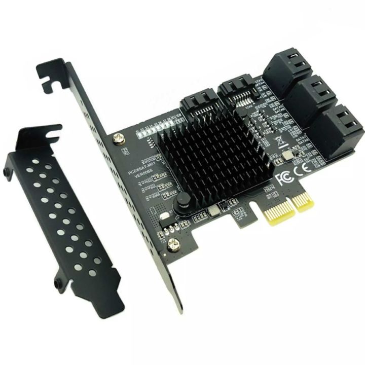 8 Port SATA 3 PCI Express 1X Expansion Card PCI-E SATA Controller PCIE ...