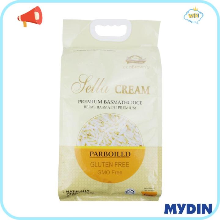 HOT SALE ecoBrown's Sella Cream Premium Basmathi Rice Parboiled 5kg ...