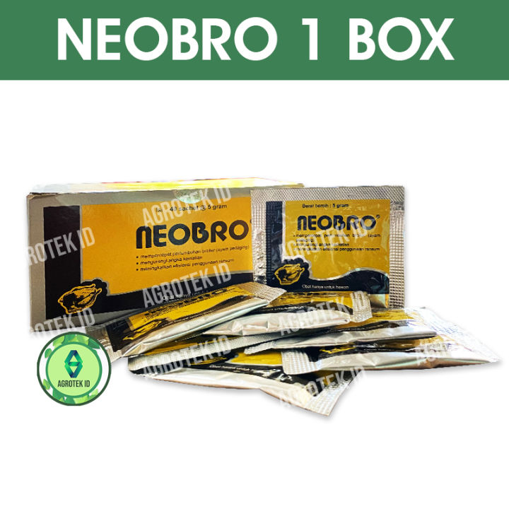 Neobro 5 Gram Vitamin Ayam Pedaging 1 Box Isi 40 Sachet | Lazada Indonesia