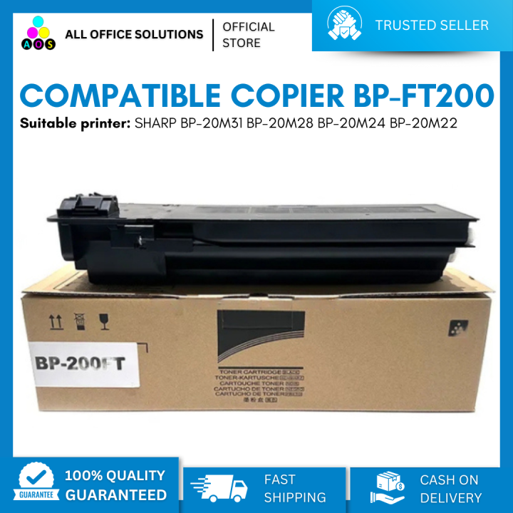 AOS Compatible Copier BP-FT200 Toner Cartridge For use in SHARP BP-20M31 BP-20M28 BP-20M24 BP ...