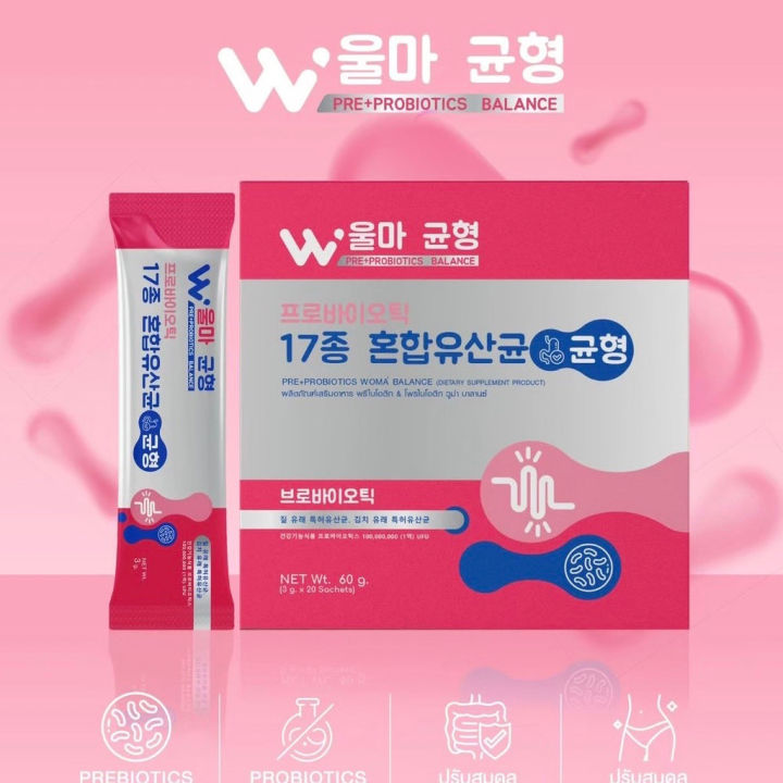 พร้อมส่ง Woma' Balance Pro+Prebiotics วูม่า บาลานซ์ พรี+โพรไบโอติก ของ ...