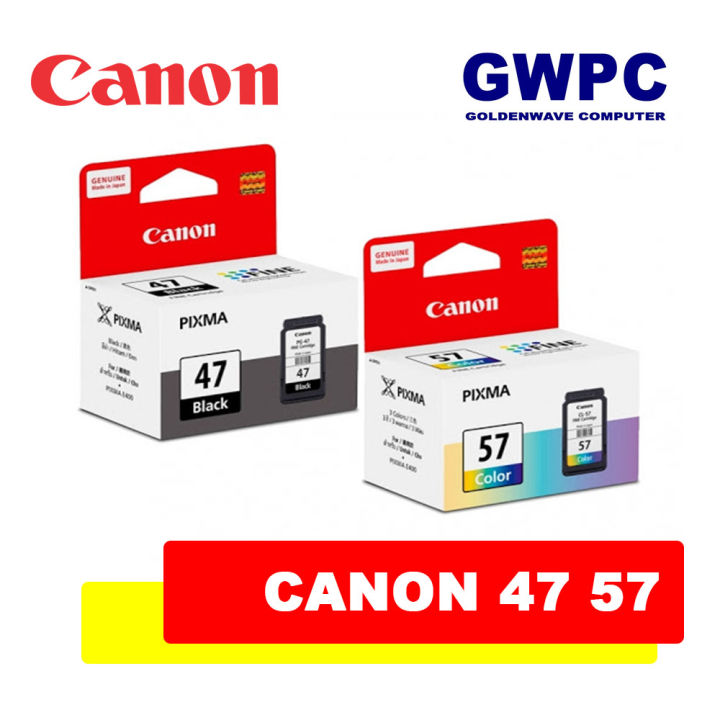 Canon PG-47 CL-57 Genuine Ink Cartridge 47 57 PG 47 CL 57 | Lazada PH