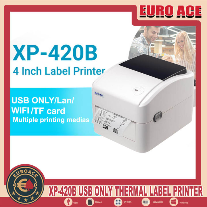 EURO ACE Xprinter XP-420B Thermal Sticker (USB ONLY)Barcode Printer ...