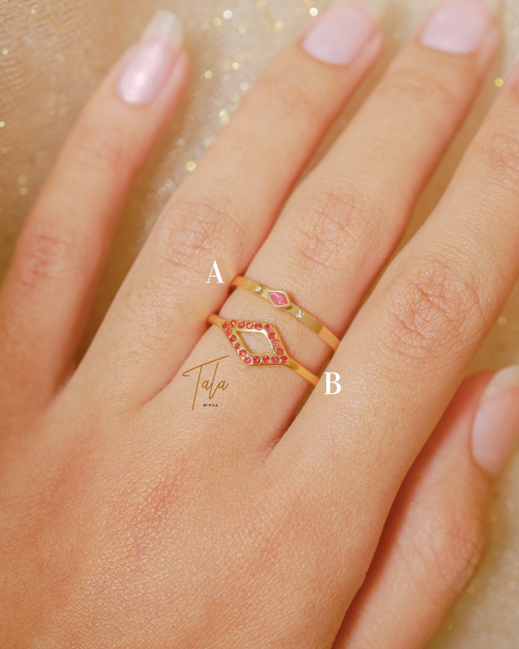 TALA By Kyla Valorant Inspired Matching Rings Gold with Giftbox ...