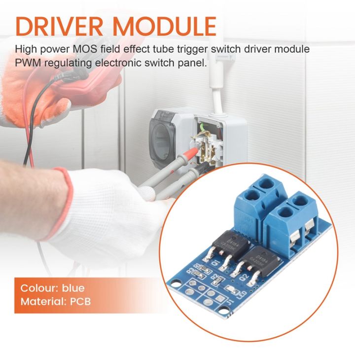 10PCS DC 5V-36V 15A(Max 30A) MOSFET MOS FET Trigger Switch Driver ...