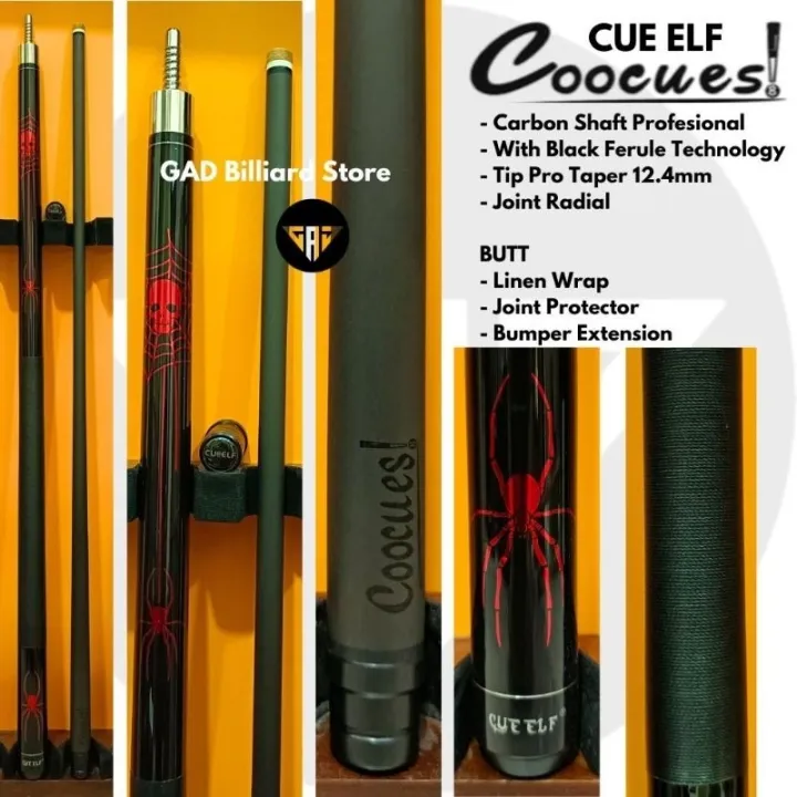CUE ELF COOCUES CARBON Stik Play Billiar With Ferrule Technology | Cue ...