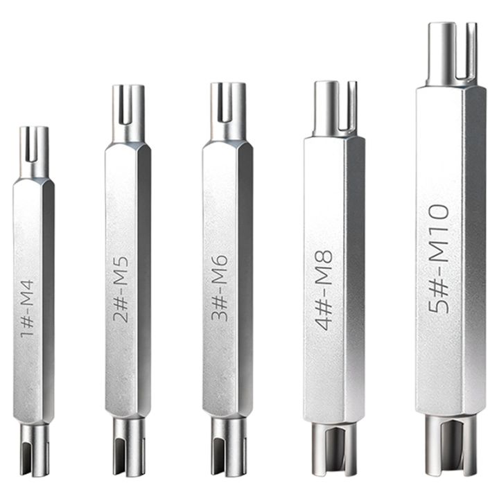 [jusumall]5pcs Screw Tap Extractor Set-Damaged Screw Tap Remover Alloy ...