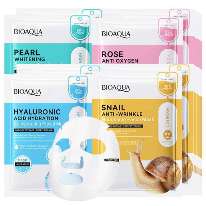 BIOAQUA Hyaluronic Acid Rejuvenating Mask Rose Anti Oxygen Activating ...