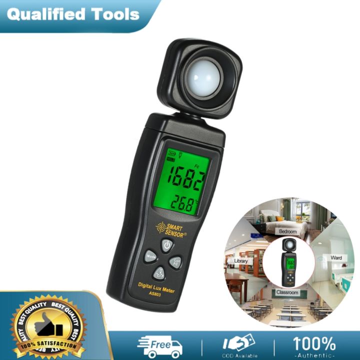 SMART SENSOR Mini Handheld Digital Lux Meter LCD Display Illuminometer Luminometer Photometer ...