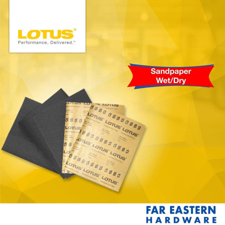 LOTUS Waterproof Sand Paper Sandpaper #60 #80 #120 #240 #400 #1000 LTHT ...