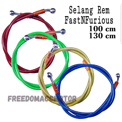 Selang Rem Depan carbon karbon 100cm 130 Model Universal Matic Bebek ...