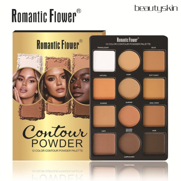 New Arrival 12 Color Powder Makeup Contour Compact Concealer Highlight ...
