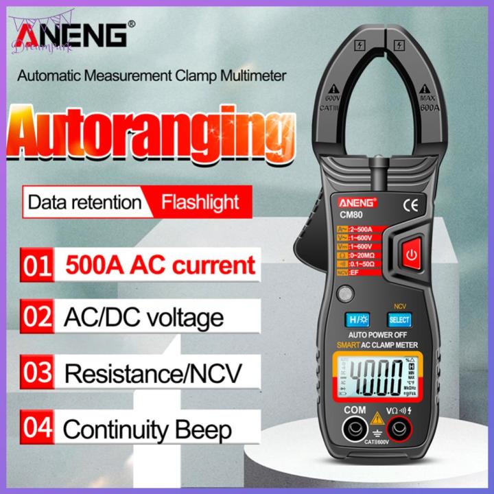 ANENG CM80 4000 Count Smart Digital Clamp Meter Tester Auto Range NCV ...