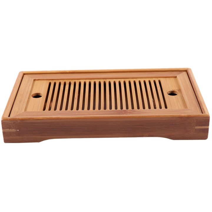 Bamboo Tea Trays Kung Fu Tea Accessories Tea Tray Table With Drain Rack ...
