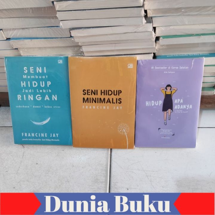 Paket 3 buku - Seni hidup minimalis, Seni membuat hidup jadi lebih ringan & Hidup apa adanya ...