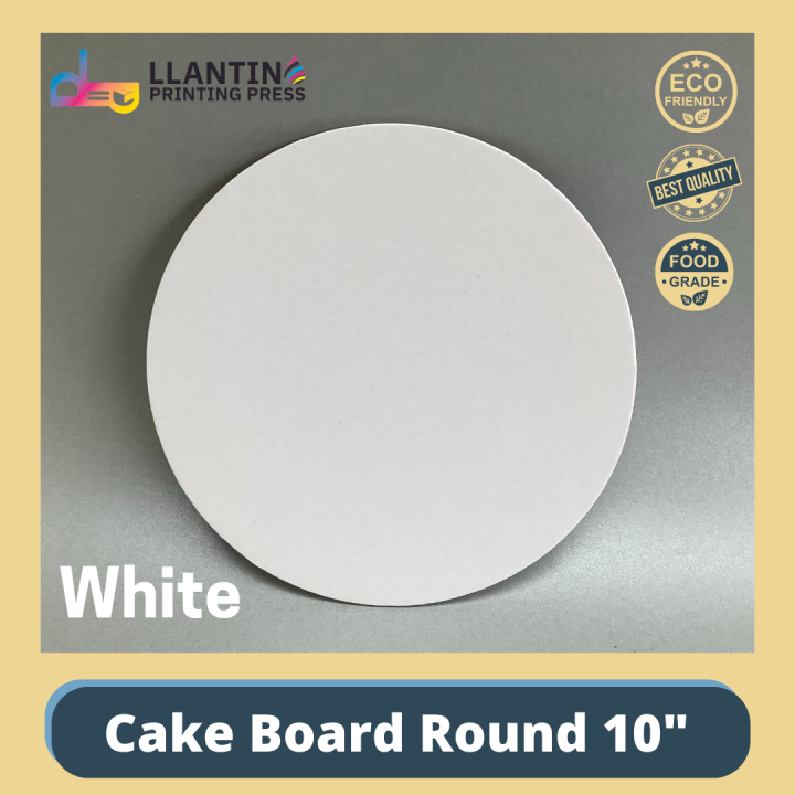 20 pcs Cake Board 10x10 Inches| Plain White Cake Board Round and Square ...