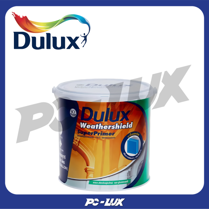 DULUX สีรองพื้นปูนใหม่ รุ่น WEATHERSHIELD SUPER PRIMER สีครีม | Lazada ...