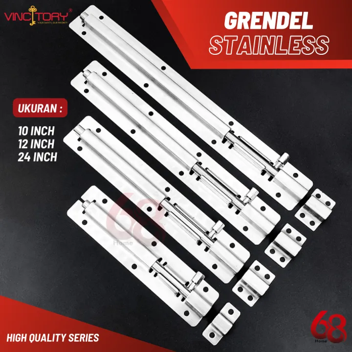 Slot Pintu Rumah Jendela Stainless VINCITORY Grendel Pintu Premium Anti ...
